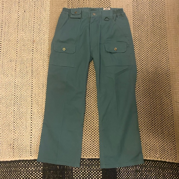 Vintage | Pants & Jumpsuits | Vintage 9s Teal Cargo Pants | Poshmark